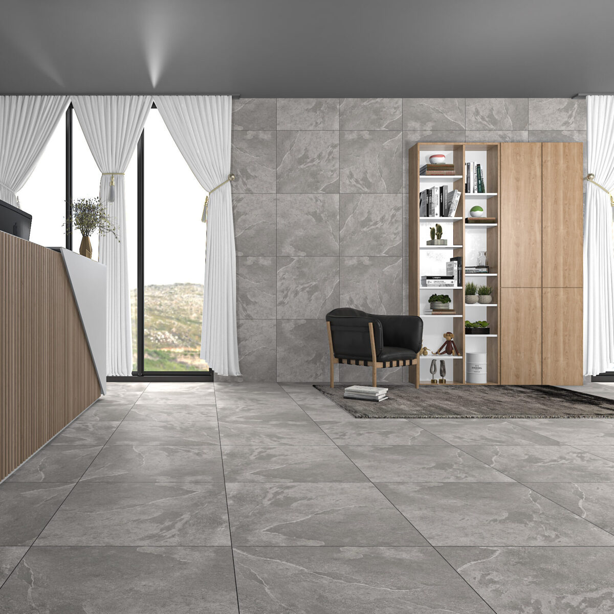Alcade™ | Grey Matt Porcelain Tile – Luxura Stone