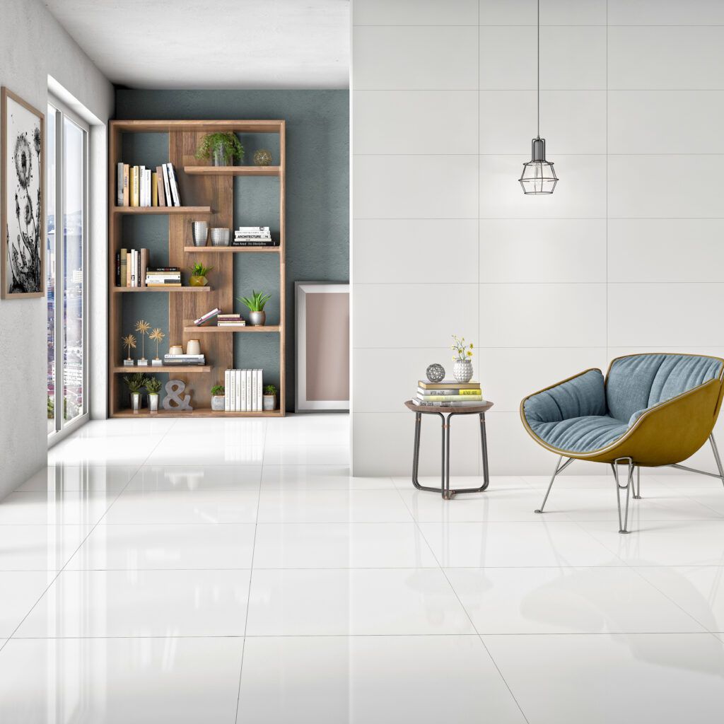 Rosana White Polished Porcelain Tile - Luxura Stone