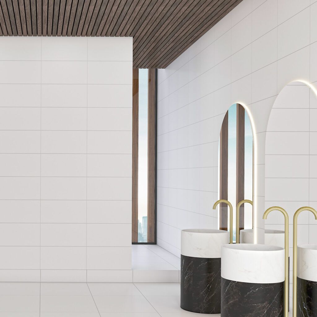 Tuscalo White Matt Porcelain Tile - Luxura Stone