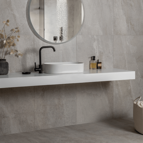 Nova Pearl Matt Stone Effect Tiles 1200x60 - Luxura Stone